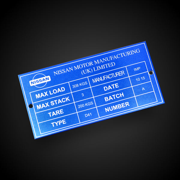 Data Plates – Nameplates.co.uk