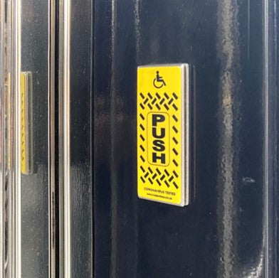 Safe Pad Antiviral Door Push Pad Small – Nameplates.co.uk