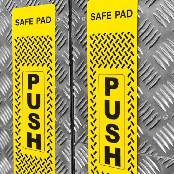 Safe Pad Antiviral Door Push Plate – Nameplates.co.uk