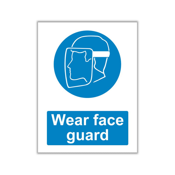 Wear A Face Shield Signs – Nameplates.co.uk